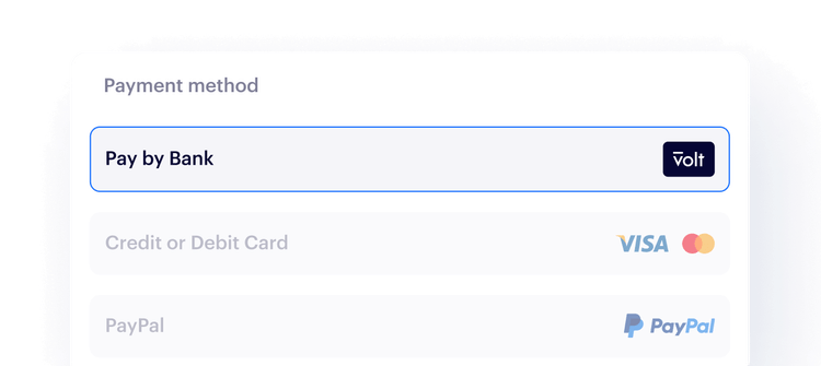 Pay with Volt | The Pay by Bank user experience | Volt